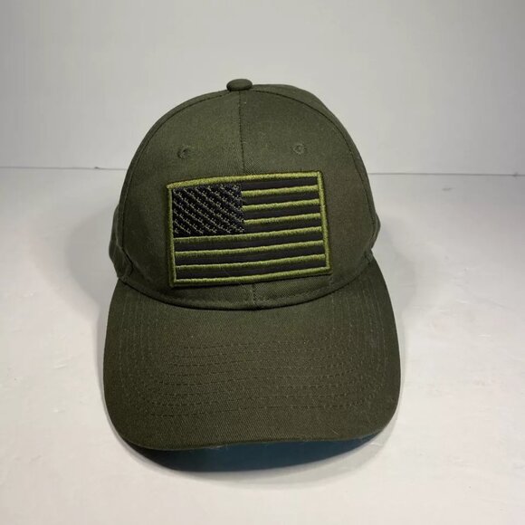 Accessories | American Flag Strap Back Baseball Cap Hat Unbranded Green ...